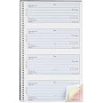 Blueline Receipt Book with Spiral Binding 100 Numbered Carbonless ...