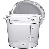 Amazon.com: Cambro Round Translucent Container with Lid (6 qt, 2 Pack) : Home & Kitchen