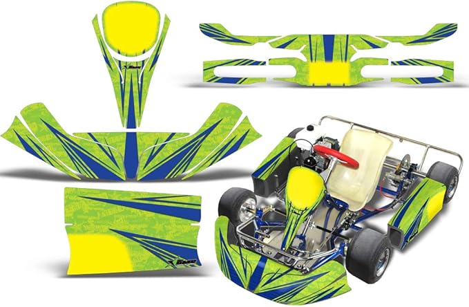 Amazon.com: AMR Racing Go-Kart Graphics kit Sticker Decal Compatible ...