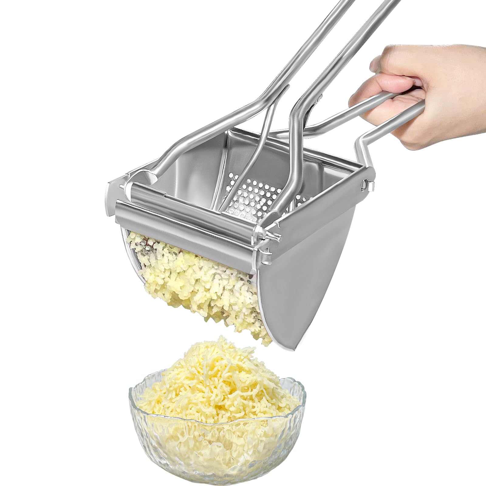 Potato Ricer, Potato Masher, Larger 22oz Heavy Duty Potato Ricer ...