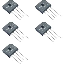 Single Phase 10A 1000V KBU1010 Diode Bridge Rectifier 4pin 4 PCS ...