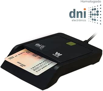 Woxter Lector DNI Electrónico Negro - Lector de DNI Electrónico Inteligente, DNI 3.0, Plug ...