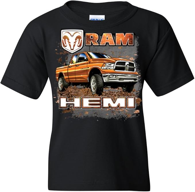 Dodge Ram Hemi Youth T-Shirt Dodge Truck Offroad Licensed Tee: Amazon ...