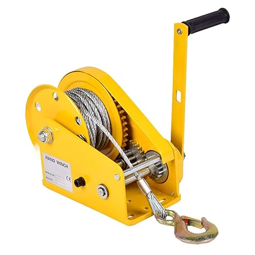 Heavy Duty Hand Winch,Two-Way Self-Locking Device Small Manual Winch ...