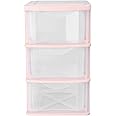 Amazon.com: Toyvian Plastic Drawers Organizer, 1Pc 3-Layer Desktop Storage Box Transparent ...
