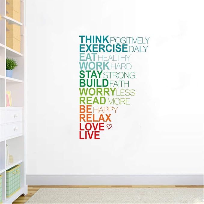 Decal O Decal Wall Decals ' Motivational Quotes- Be Positive ' Wall ...