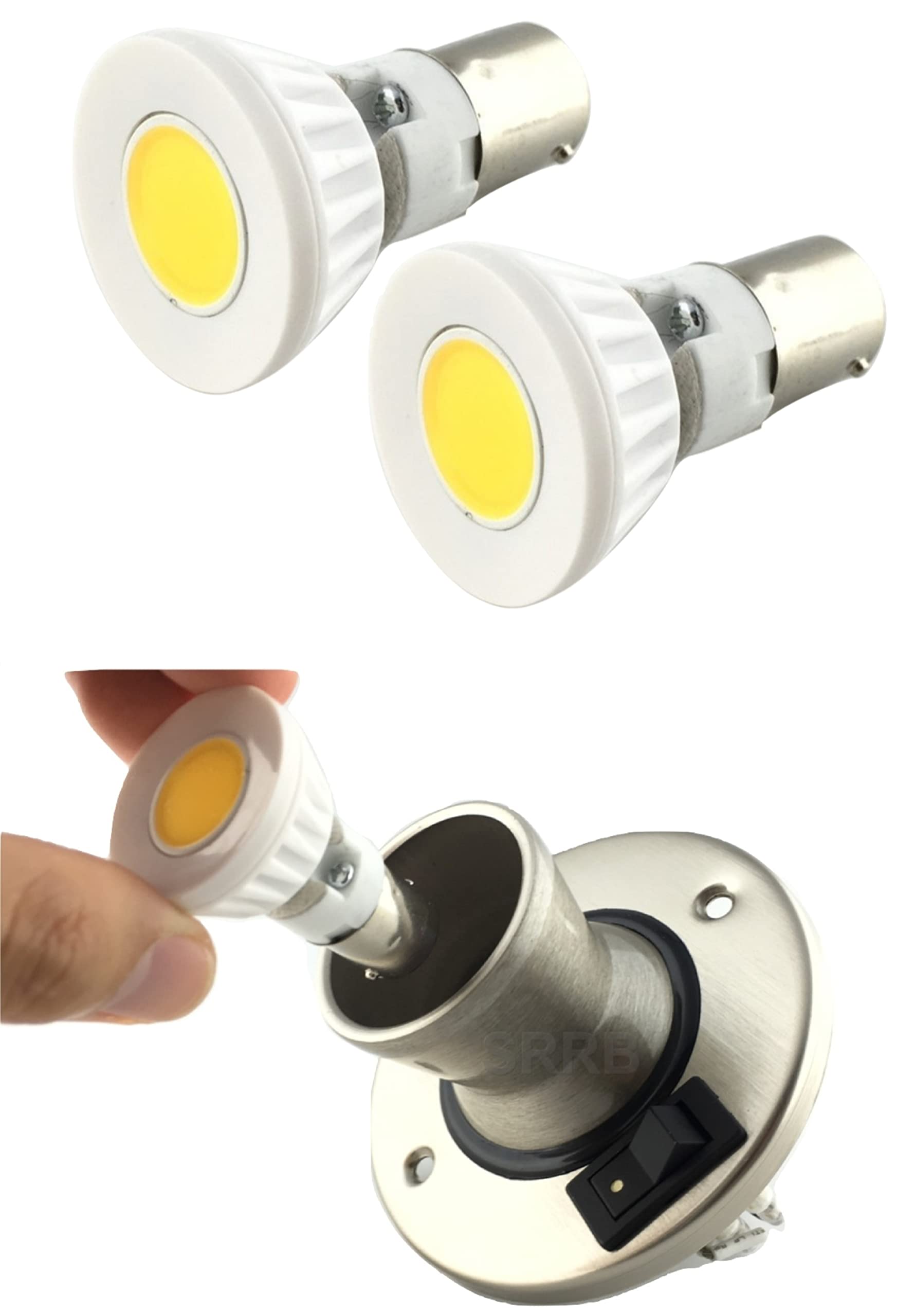 Mua Direct 1139/1383 LED Replacement R12 BA15s Bulb 12V or 24V AC/DC ...