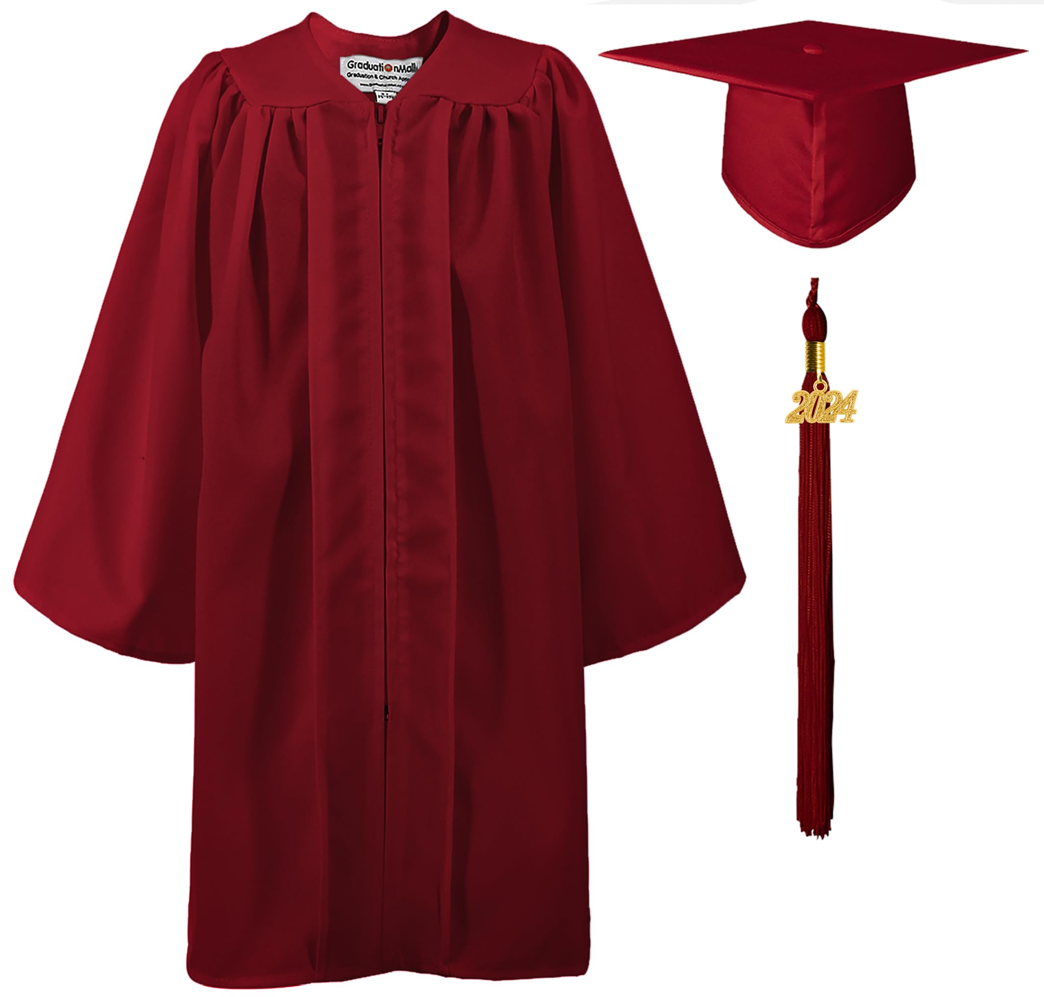 GraduationMall Matte Kindergarten & Preschool Graduation Gown Cap Set ...