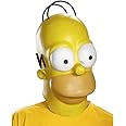 Amazon.com: Disguise Men's Homer Adult Costume Mask, Yellow, One Size ...