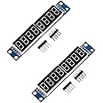 Amazon.com: HiLetgo 2pcs MAX7219 8-Digital Segment Digital LED Display Tube for Arduino 51/AVR ...