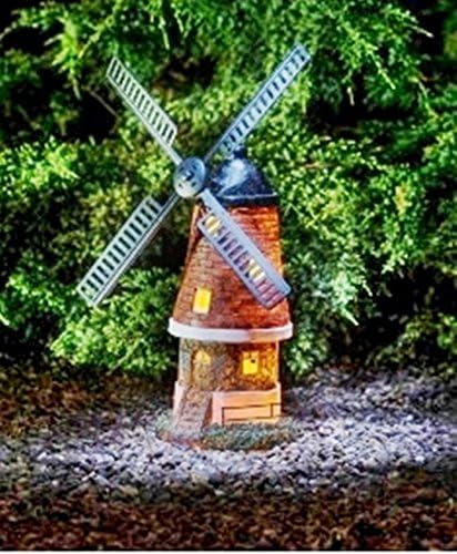 Elegent Solar Power Light & Motion Windmill glow at night time in your ...