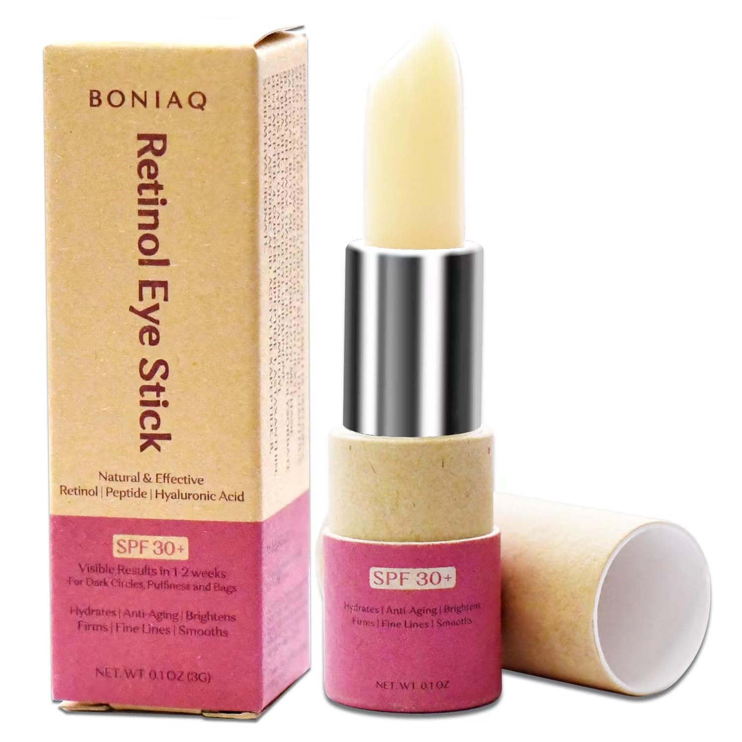 Retinol Eye Stick, Eye Brightener Balm, SPF 30+ Retinol Eye Cream With ...