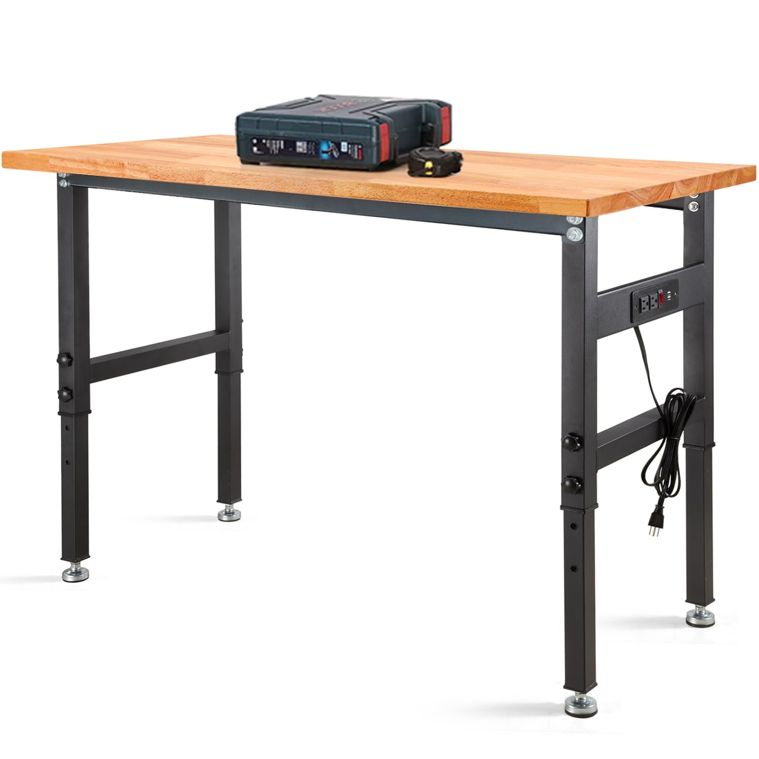Mua 48" Work Bench, Height Adjustable Workbench with Power Outlets ...