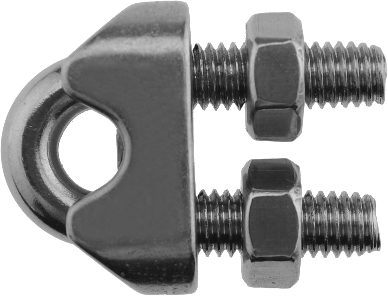 OTOTEC 10pcs Stainless Steel Wire Rope Grip Clip Cable Clamp 6mm ...