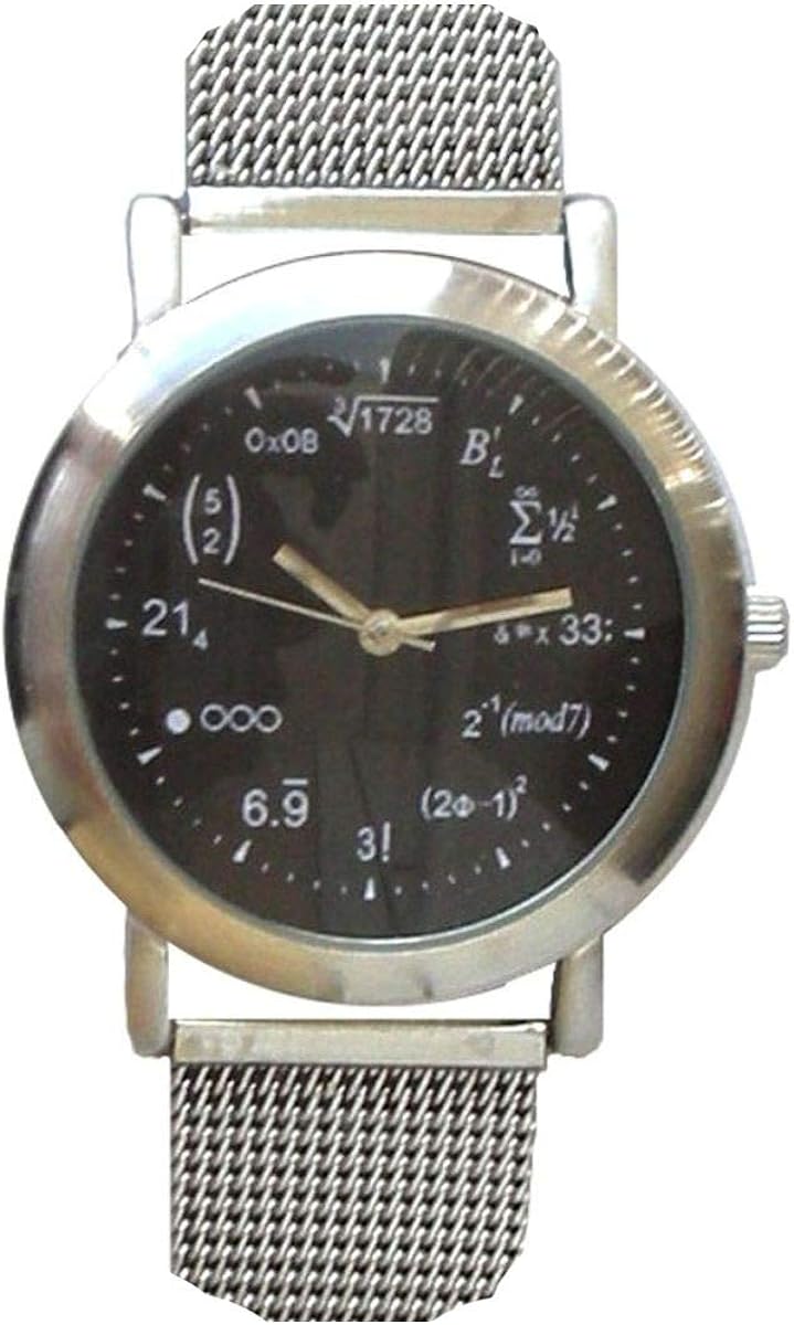 Amazon.com: "Math Dial" Watch Shows Physics Equations on The Black Dial ...