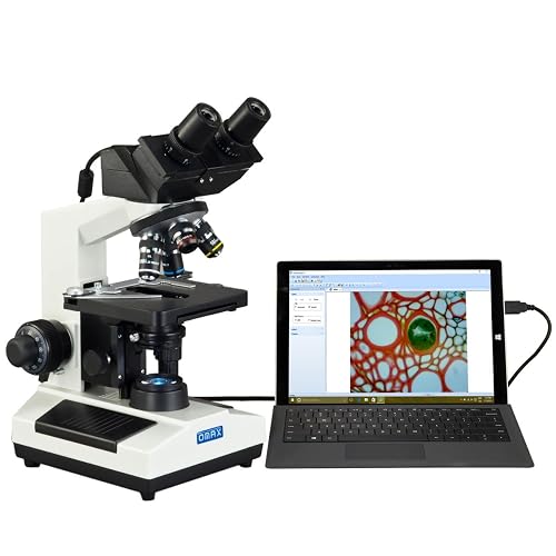 OMAX 3MP Digital Integrated Microscope with LED Illumination - 40X ...