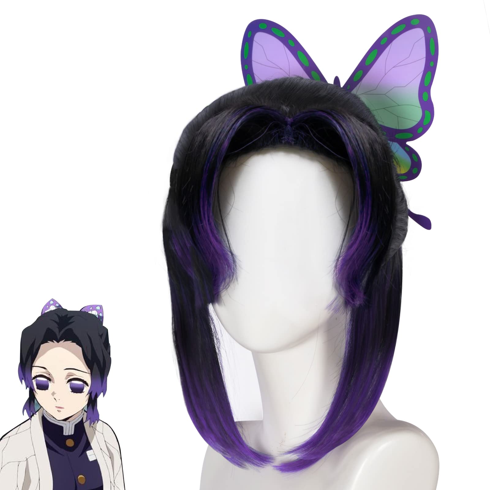 Mua GARELF Cosplay Wig for Kochou Shinobu Demon Slayer, Anime Character ...