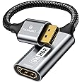 Amazon.com: THANDBLE Active DisplayPort to HDMI Adapter (8K 60Hz), Uni-Directional DP 1.4 to ...