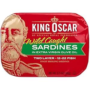 King Oscar Finest Norwegian Brisling Sardines in Olive Oil, 3.75 oz ...