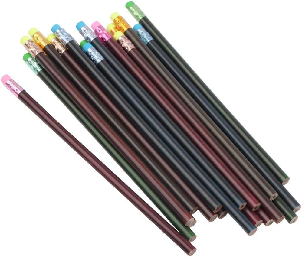 30Pcs Color Changing Mood Pencil with Eraser Black Base, Change into ...