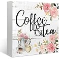 Amazon.com: Mtrgdn Pink Coffee Bar Accessories,Coffee Bar Sign and ...