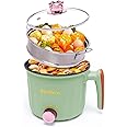 Amazon.com: Rixhbvn Hot Pot Electric with Steamer, Rapid Noodles Cooker ...