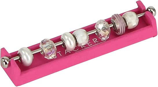Amazon.com: STACKERS Jewellery Box | Chocolate Brown & Bright Pink Charm & Bead bar Stacker ...