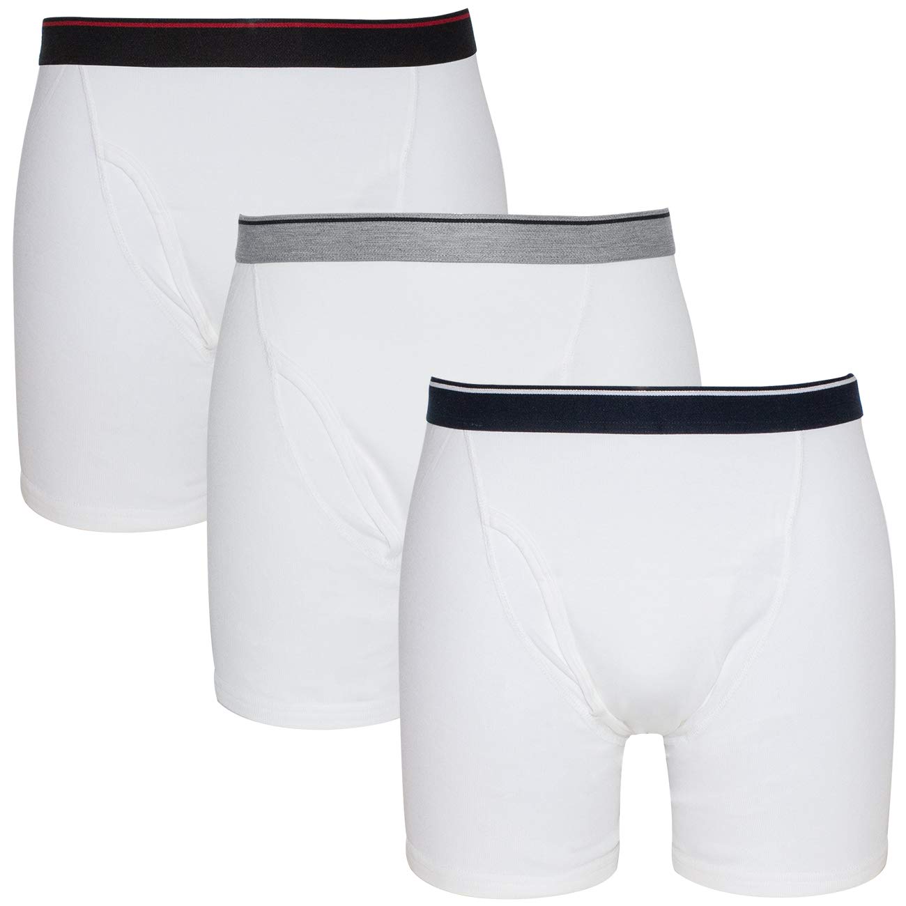 Buy American Casual Mens Underwear Boxer Briefs, 3 Pack Boxers, 100% ...