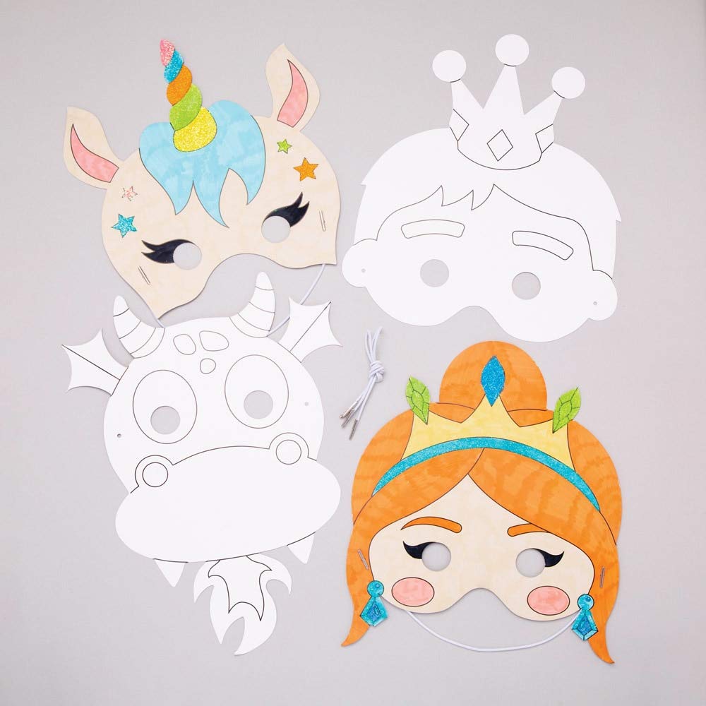 Fairy Tale Colour-In Masks (Pack of 8): Amazon.co.uk: Welcome