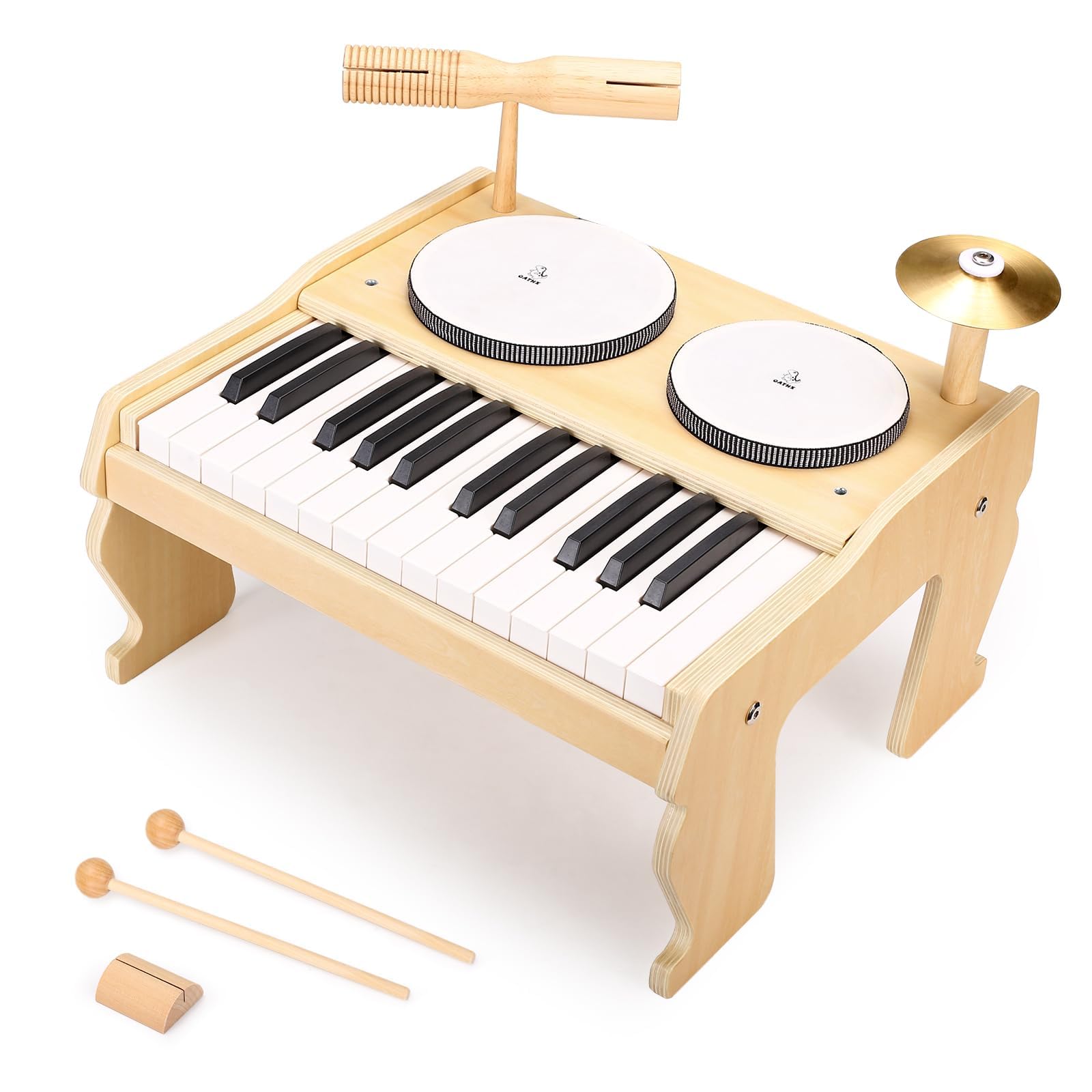OATHX Kids Piano Keyboard, 25 Keys Digital with Drum Set and Volume ...