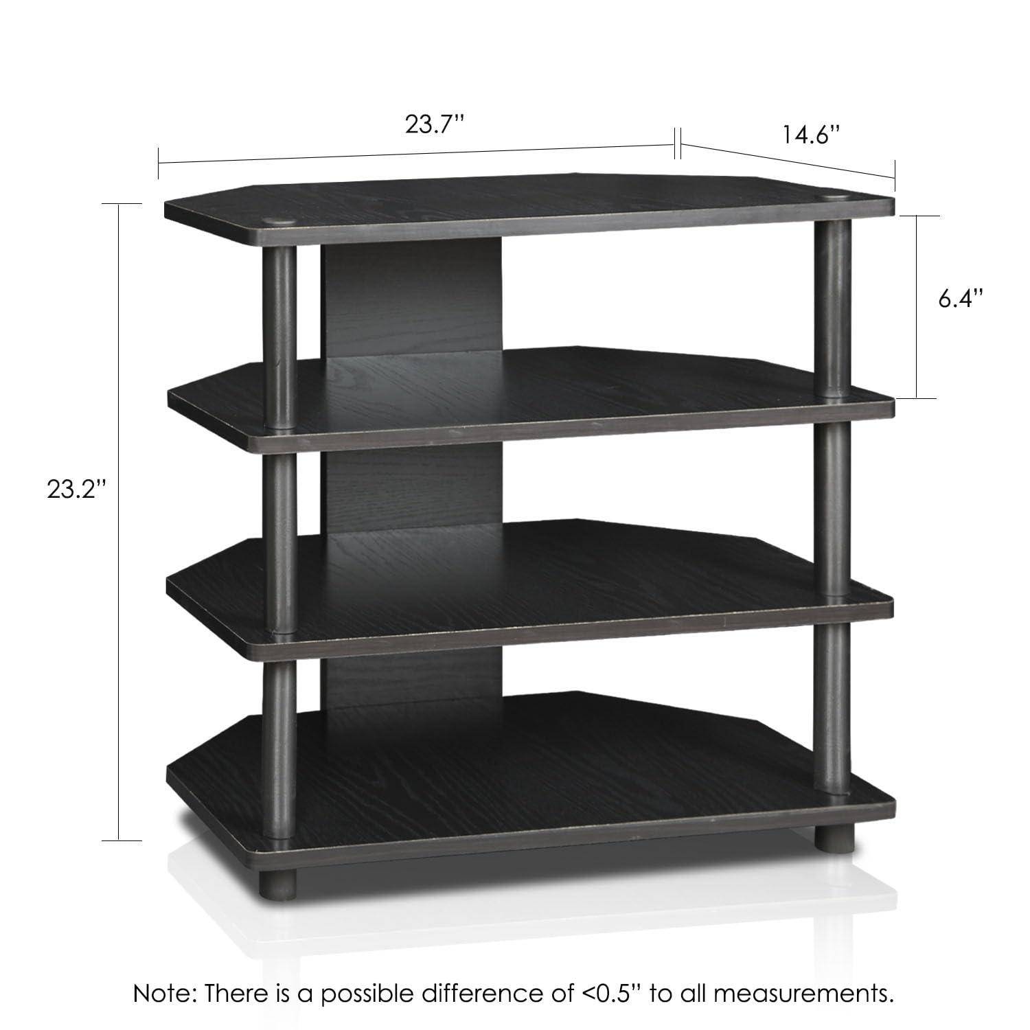 Corner Desk Furinno 4-Tier TV Stand For TV's Up To 32\" Entertainment ...