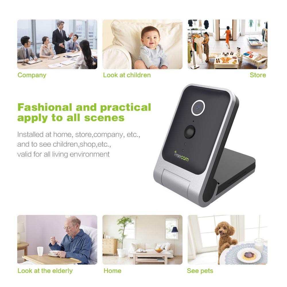 Freecam Rechargeable Battery Powered Security Camera Indoor Hd Wire 5454