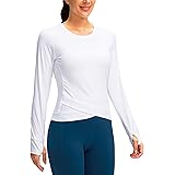 Amazon.com: Women's Long Sleeve Compression Shirts Workout Tops Cross ...