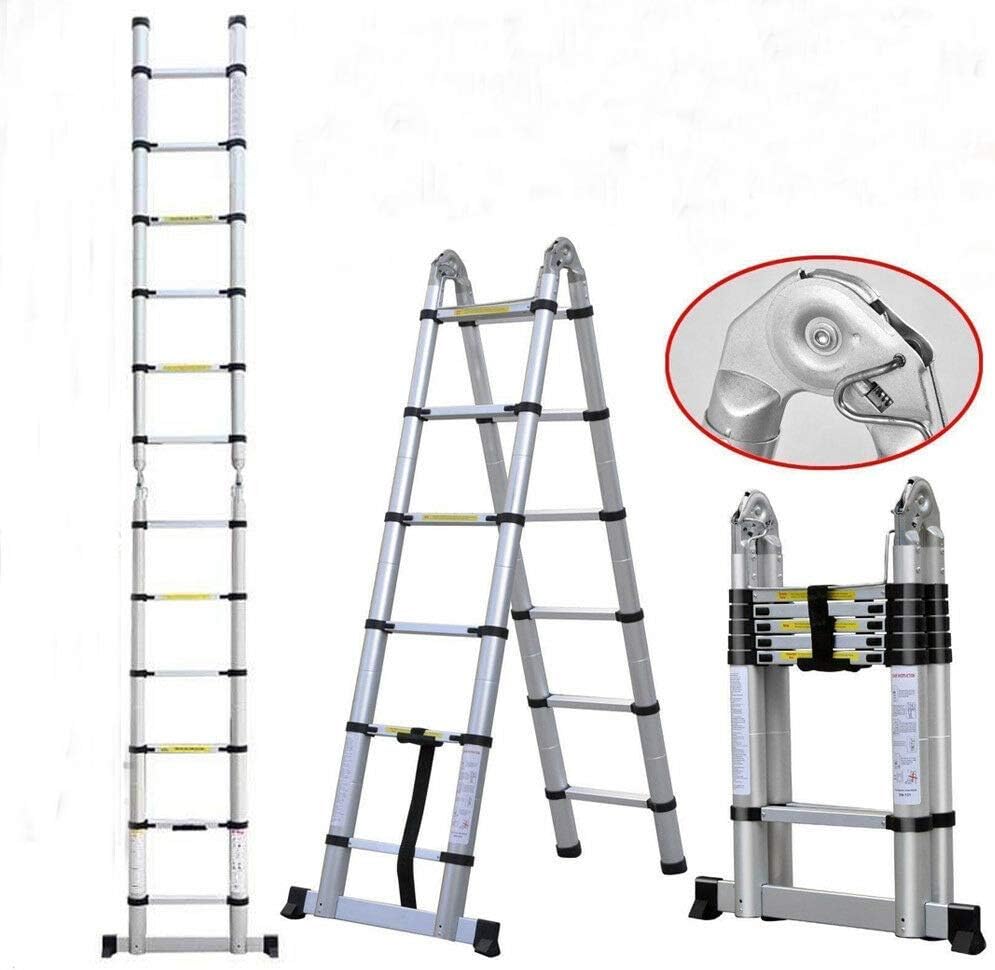 Teleskopleiter Mehrzweck Aluleiter Ausziehbar Stehleiter Teleskop ...