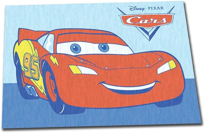 Character World Disney Cars Lightning McQueen Oblong Rug 57 x 90 cm ...
