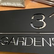 Contemporary Acrylic Floating Rectangular House Sign - Modern Door ...