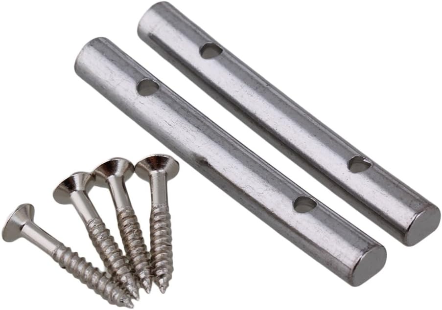 Amazon.com: lovermusic 2x Chrome Metal Headstock String Retainer Bar ...