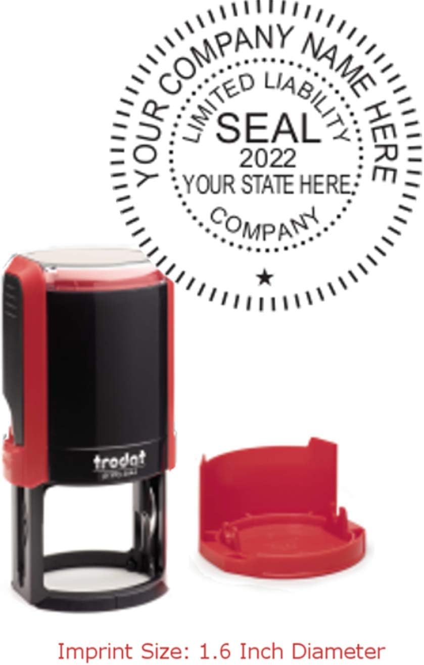 Amazon.com : Stamp Seal for a Limited Liability Company with Self ...