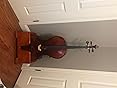 Amazon.com: Paititi Premium Cello Burgundy Solid Wood Stand Velvet ...