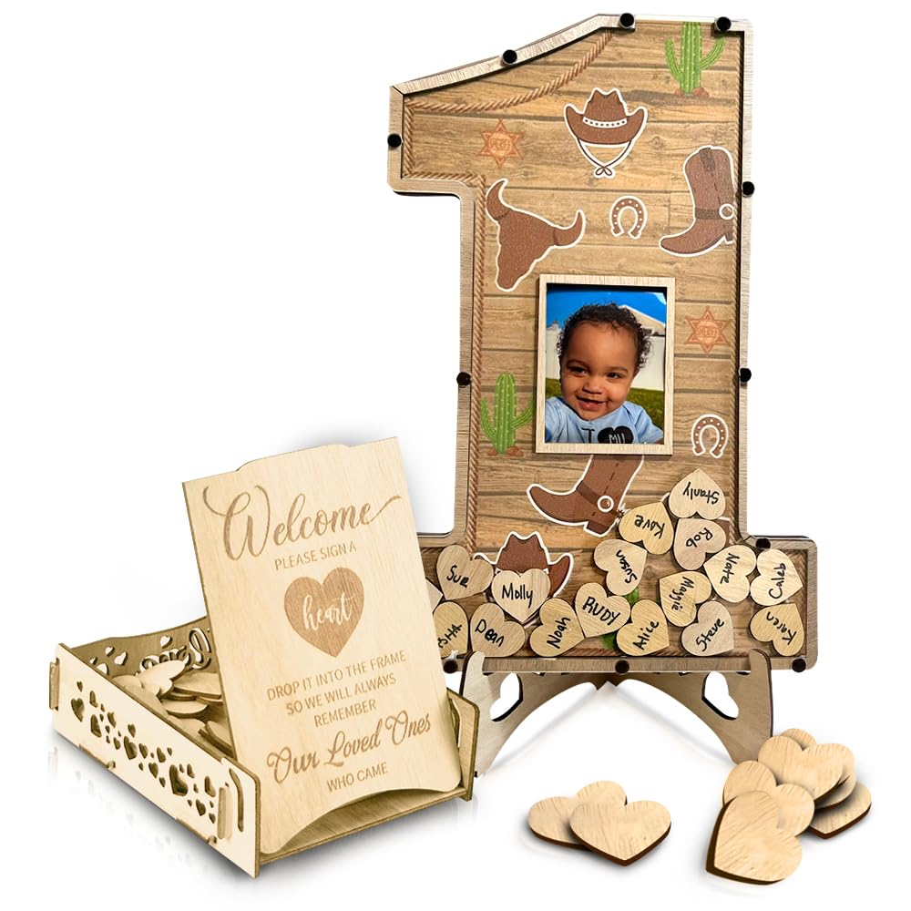 My First Rodeo Birthday Guest Book Alternative Centerpiece, 1st ...