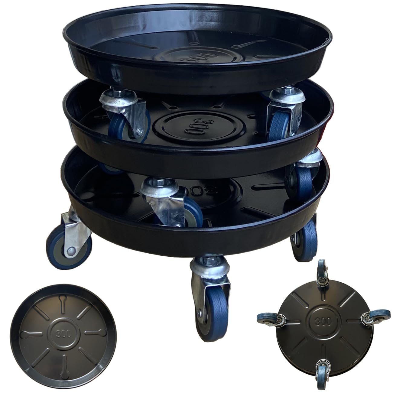 SIAMO Plant Caddies with Wheels Rolling Large Metal Heavy Duty Plant ...