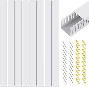 Amazon.com: Cable Raceway Kit, Open Slot Cable Management Channel with ...