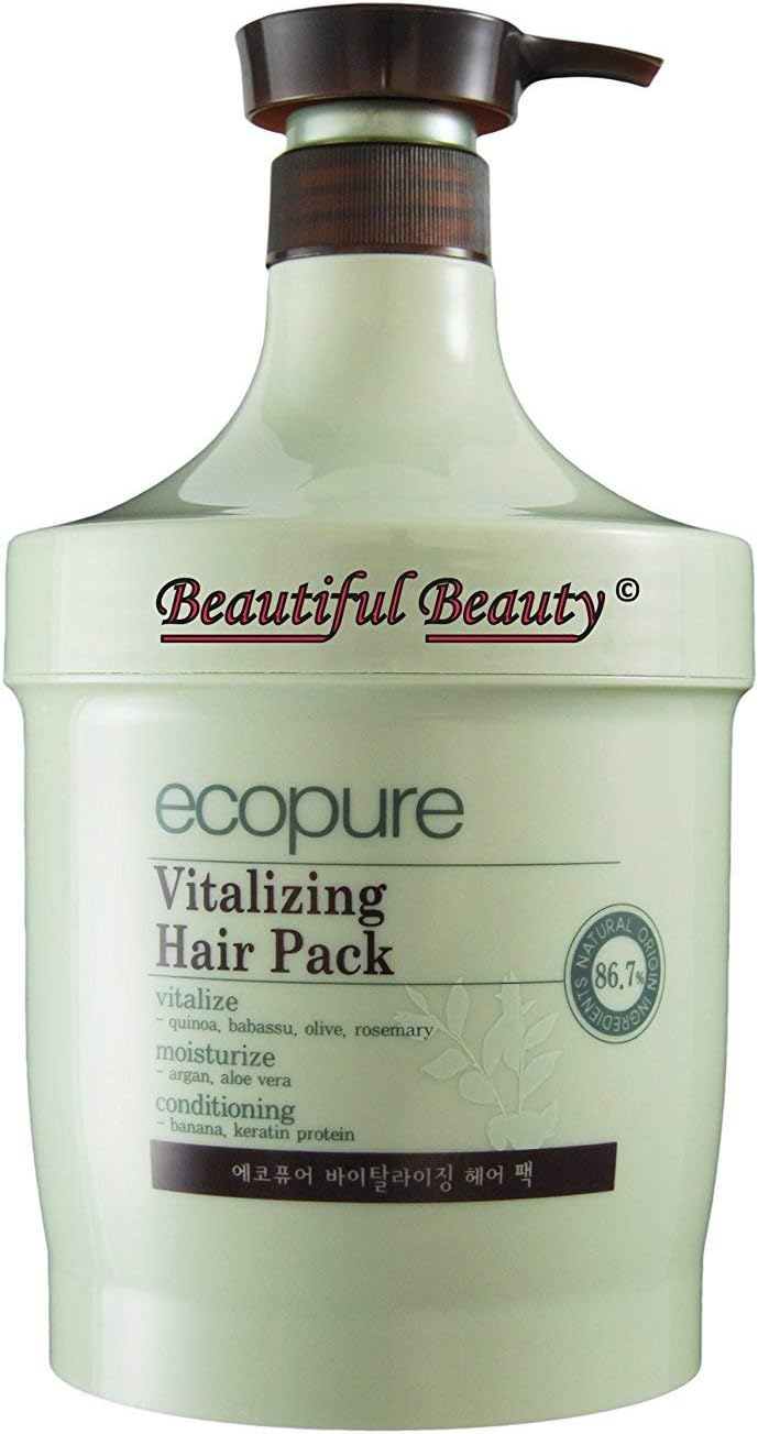 ECOPURE VITALIZING HAIR PACK 1000ml - NATURAL ORIGIN INGREDIENTS 86.7% ...