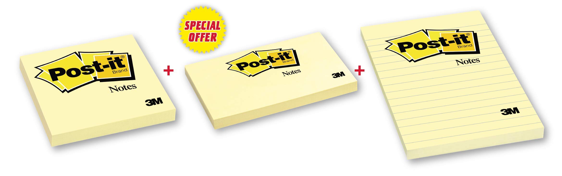 Buy Post-it Promo 8 - Post-it Notes in Yellow color pack - 654+655+660 ...