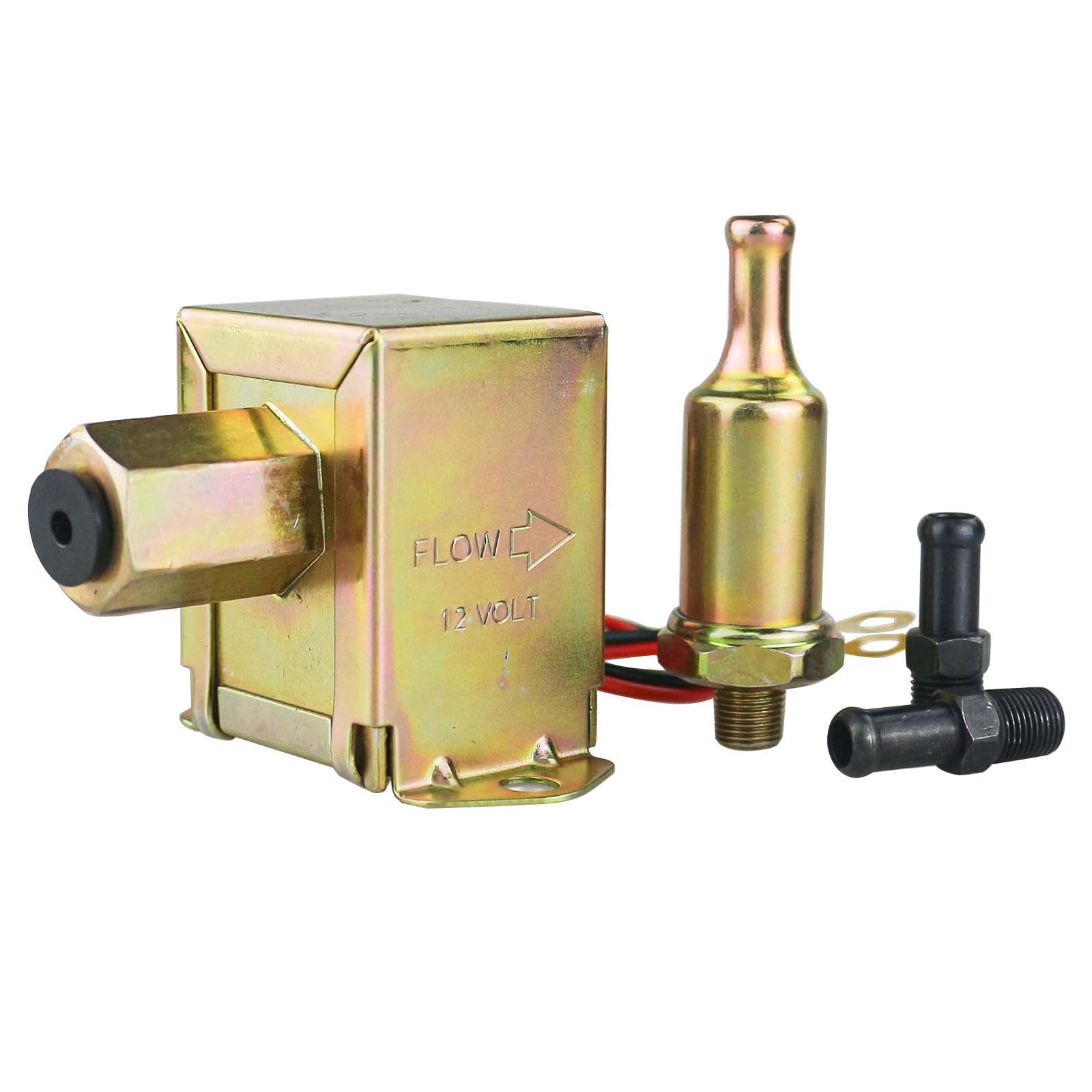 Universal Electric Fuel Pump Kit 12V 4.5-7psi Gas Diesel In-Line In ...