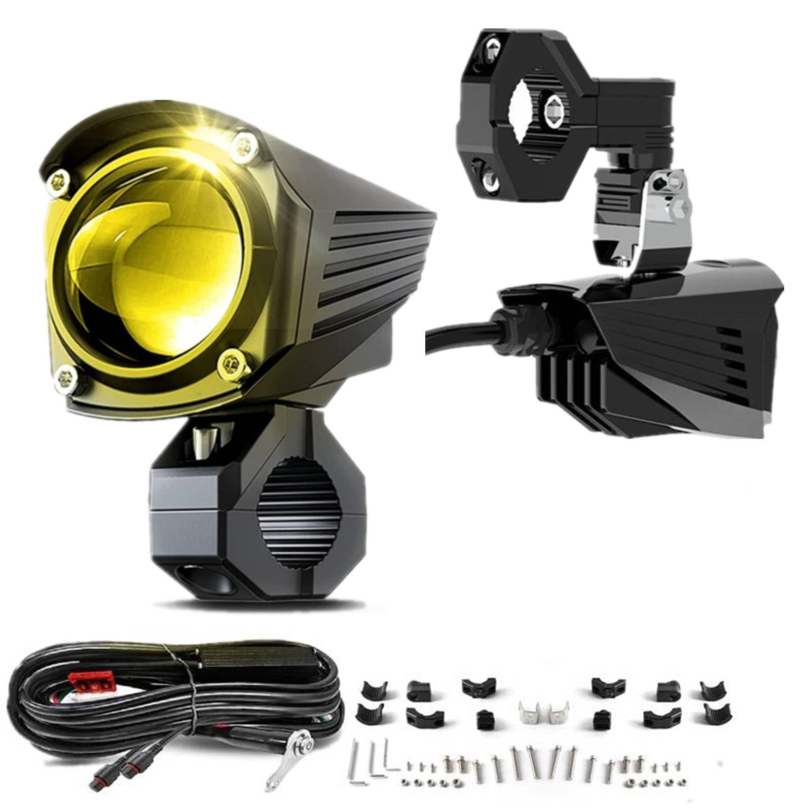 Mua BraveWAY 120W LED Motorcycle Fog Lights Dual Color with Strobe ...