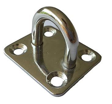 Stainless Steel Eyebook Plate with Eyelet Plate V4A 35 x 30 x 22 mm ...