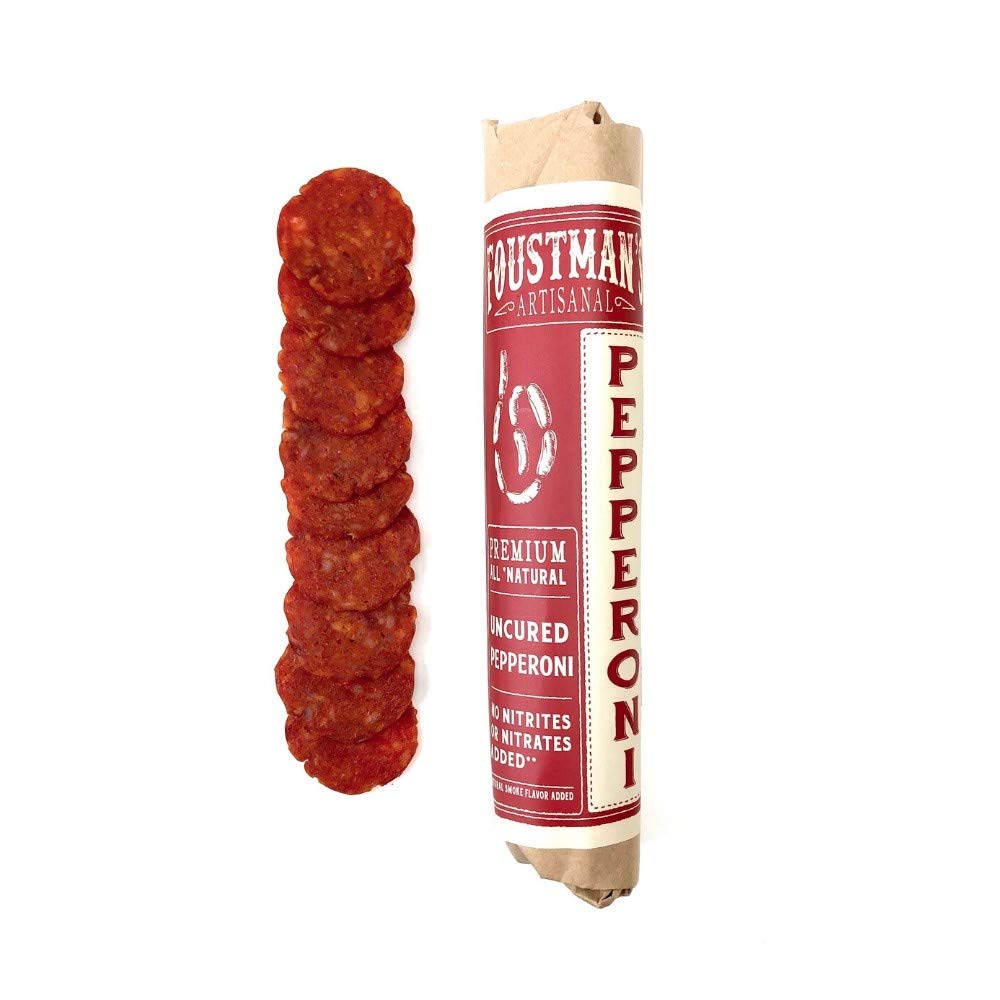 Foustman's Artisanal Pepperoni, Nitrate-Free, Naturally Cured: Amazon ...
