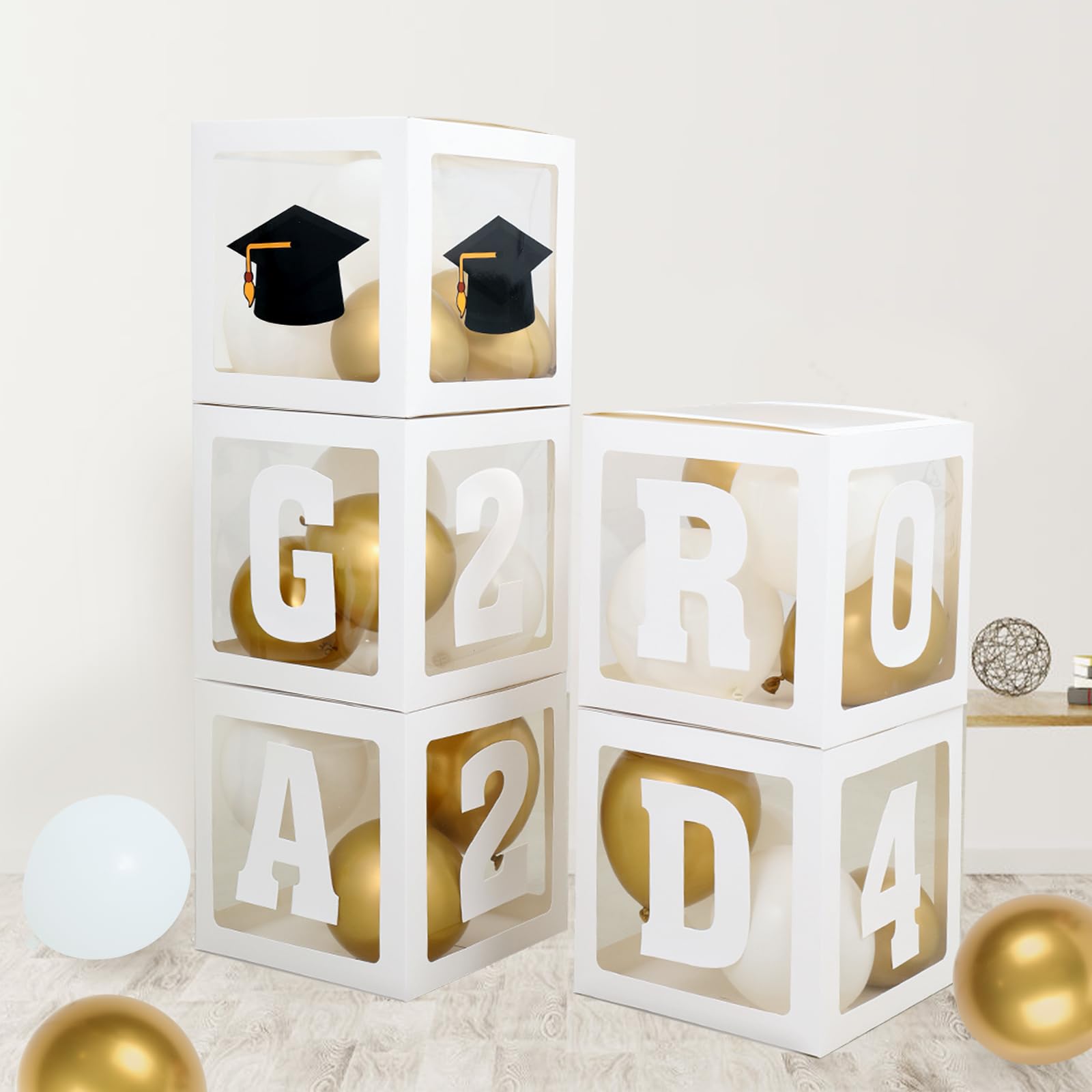 Mua 5pcs 2024 Graduation Decorations Balloon Boxes - Graduation Party ...