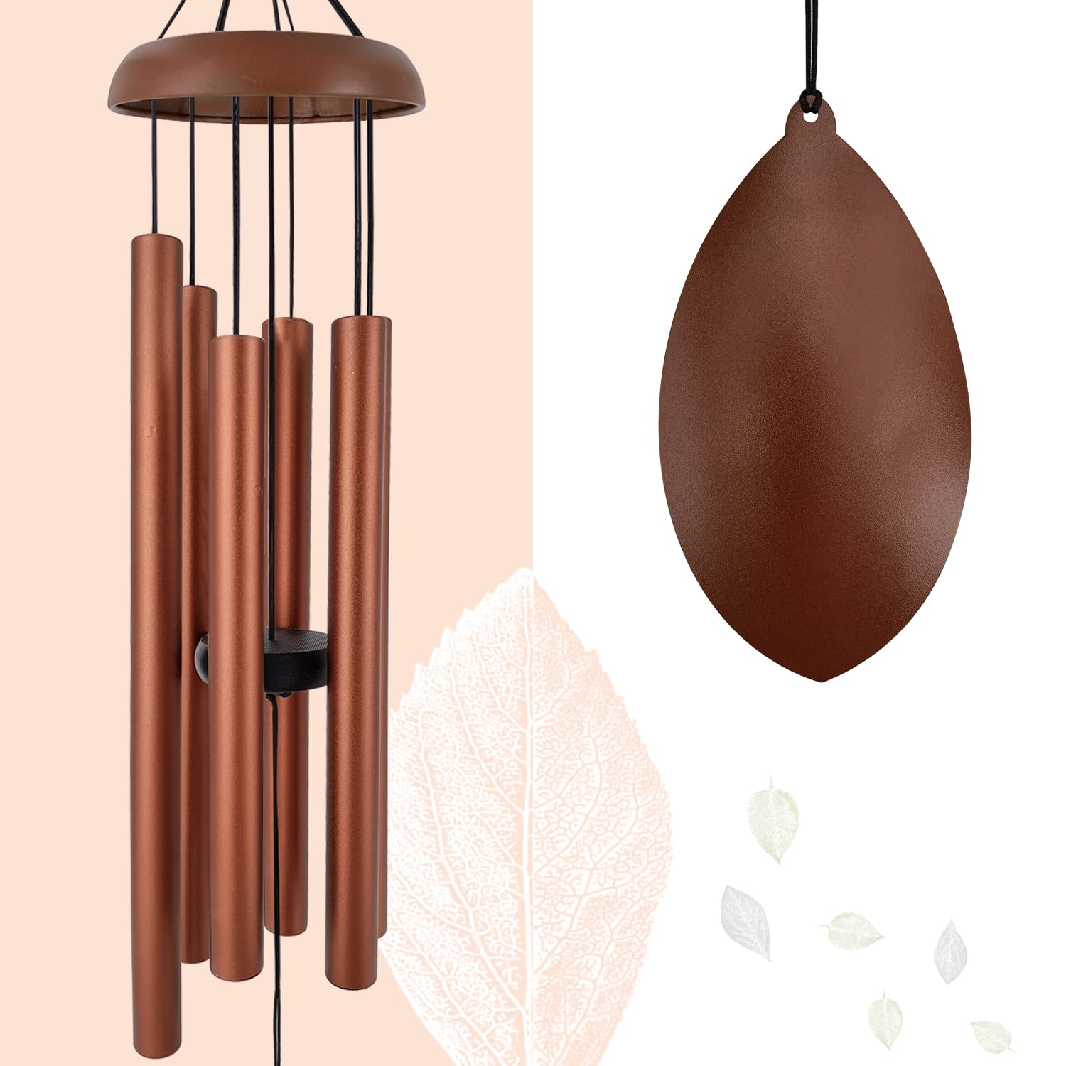 ASTARIN Wind Chimes for Outside Deep Tone,36 Inch Windchime Outdoors ...